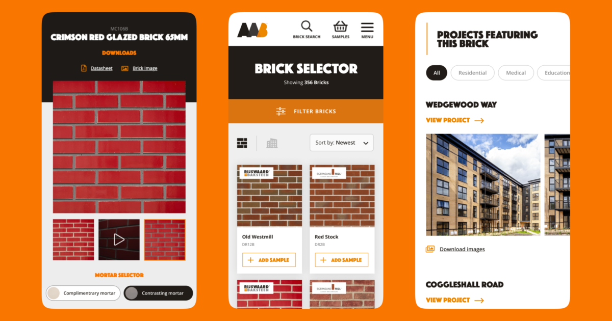 AAB | Brick selector design and website development | Nzime